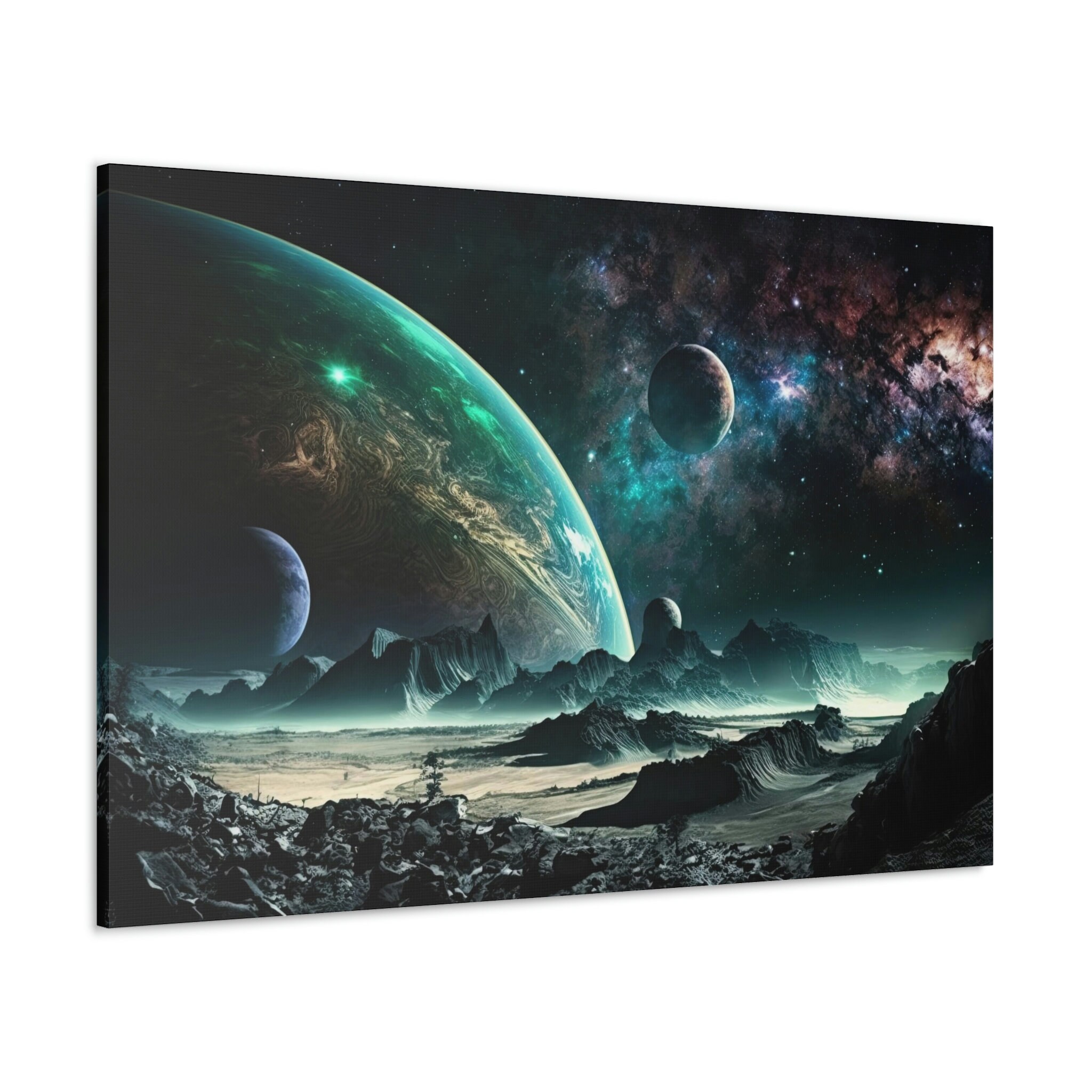 AI Landscape of a Meteoroid in Outer Space Celestial Wall Decor Ai ...