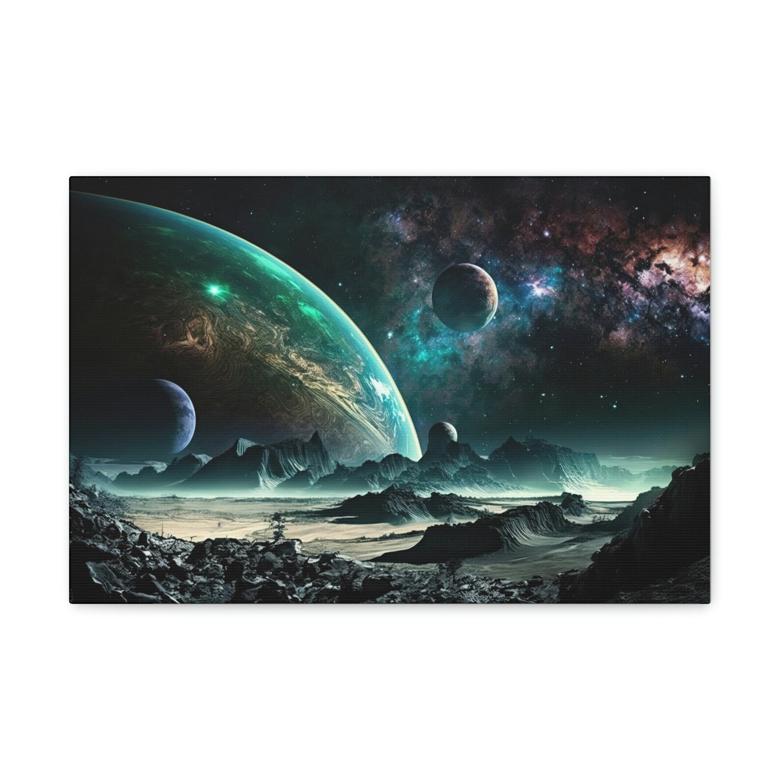 AI Landscape of a Meteoroid in Outer Space Celestial Wall Decor Ai ...