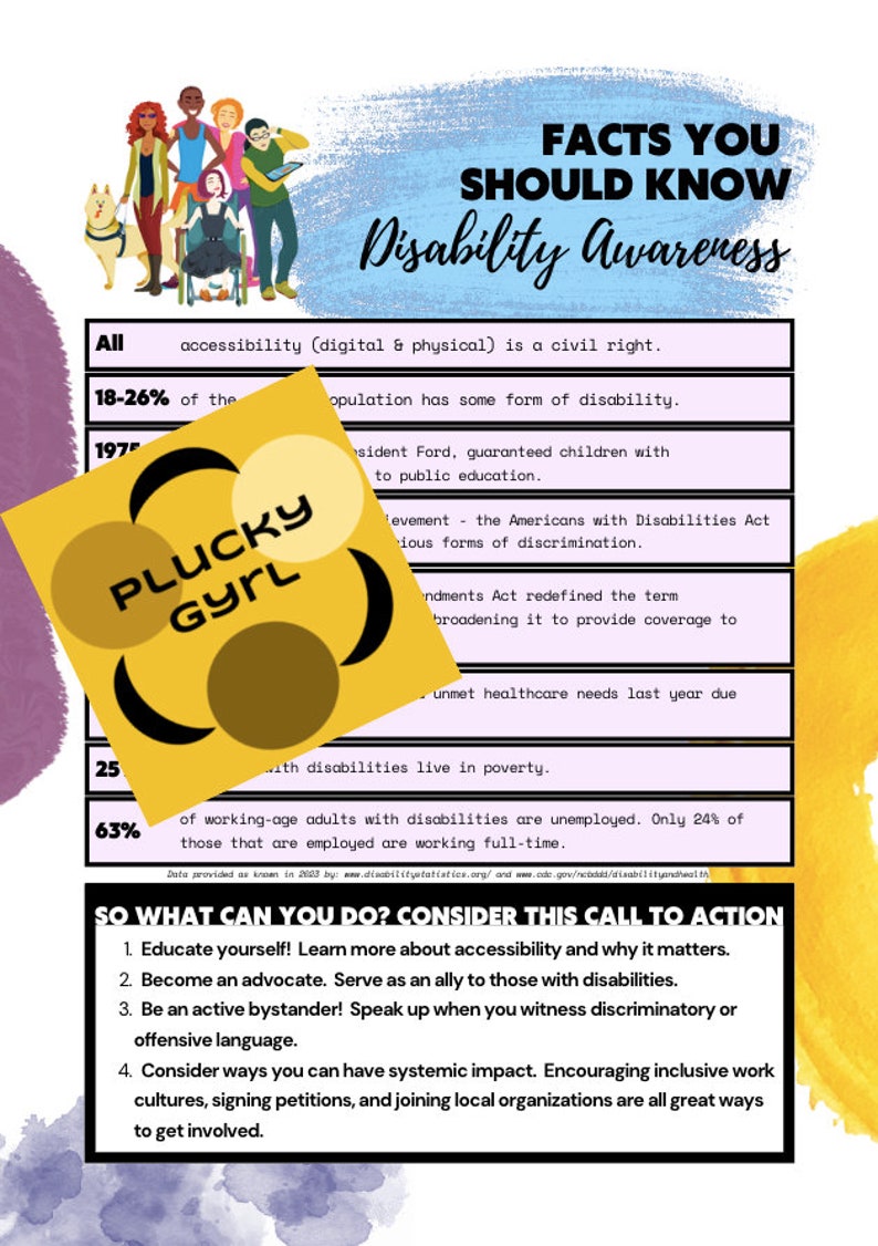 Disability Awareness Flyer - Etsy