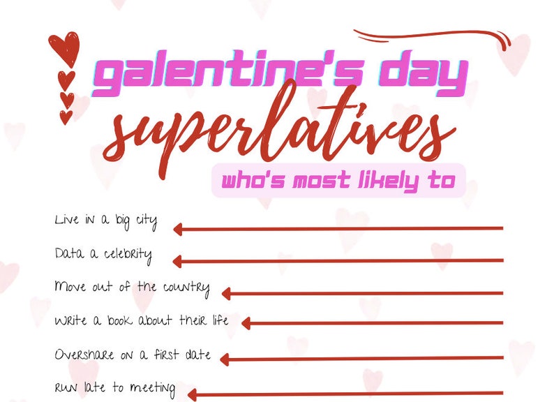 Galentine's Day Superlative Game - Etsy