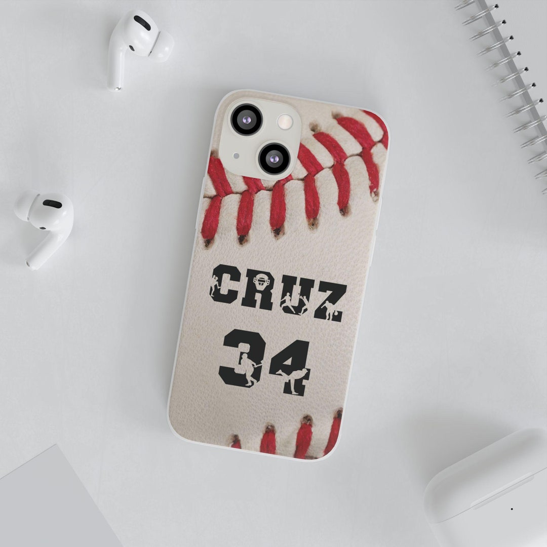 Custom Baseball Phone Case, Personalized Baseball Gift for Teen Ball ...