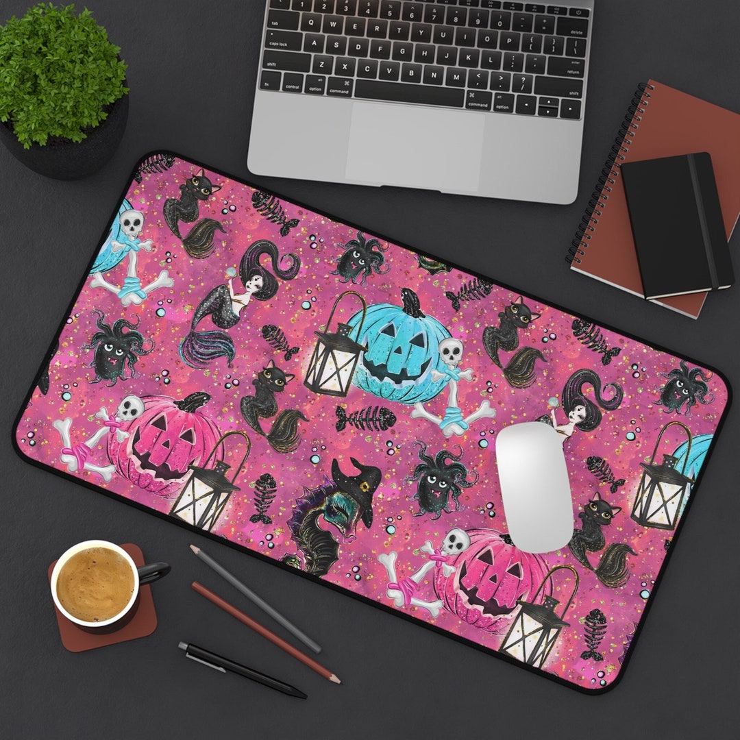 Dark Mermaid Mouse Pad, Unique Mermaid Gifts, Halloween Mermaid Desk ...