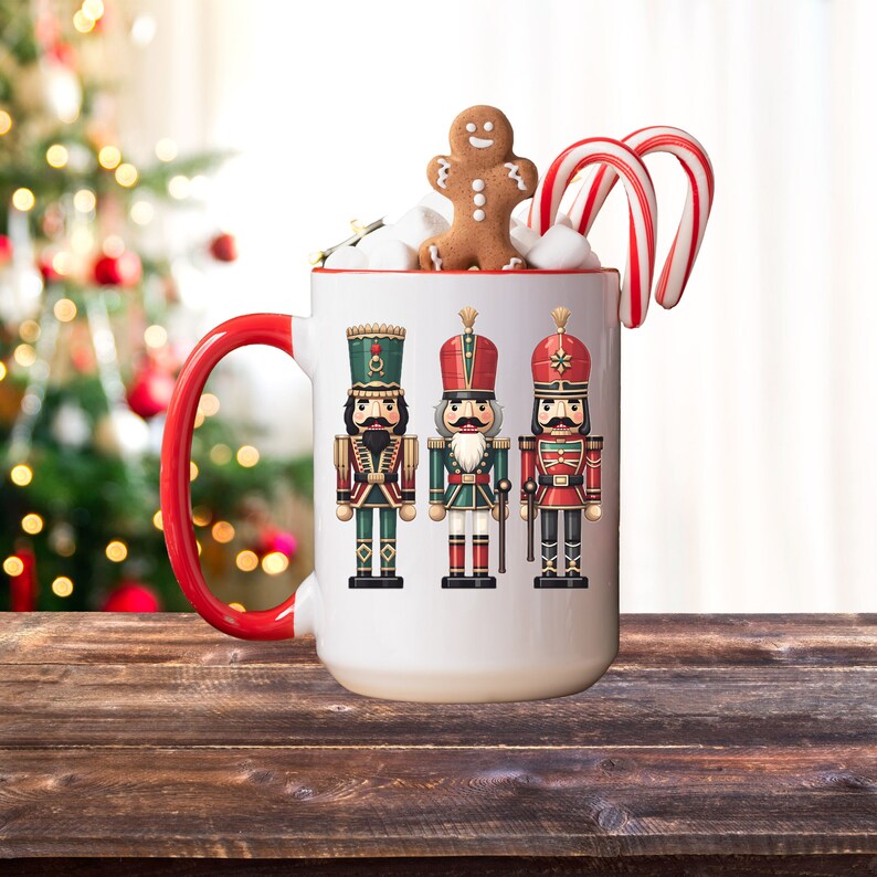 Personalized Christmas Nutcracker Mug, Holiday Cup, Custom Name Mugs ...