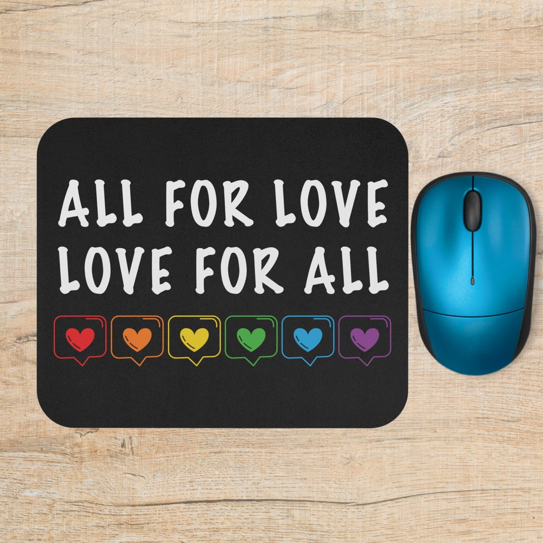 Pride Mouse Pad, Equal Rights Human Rights Gift, Lesbian Gay Pride ...