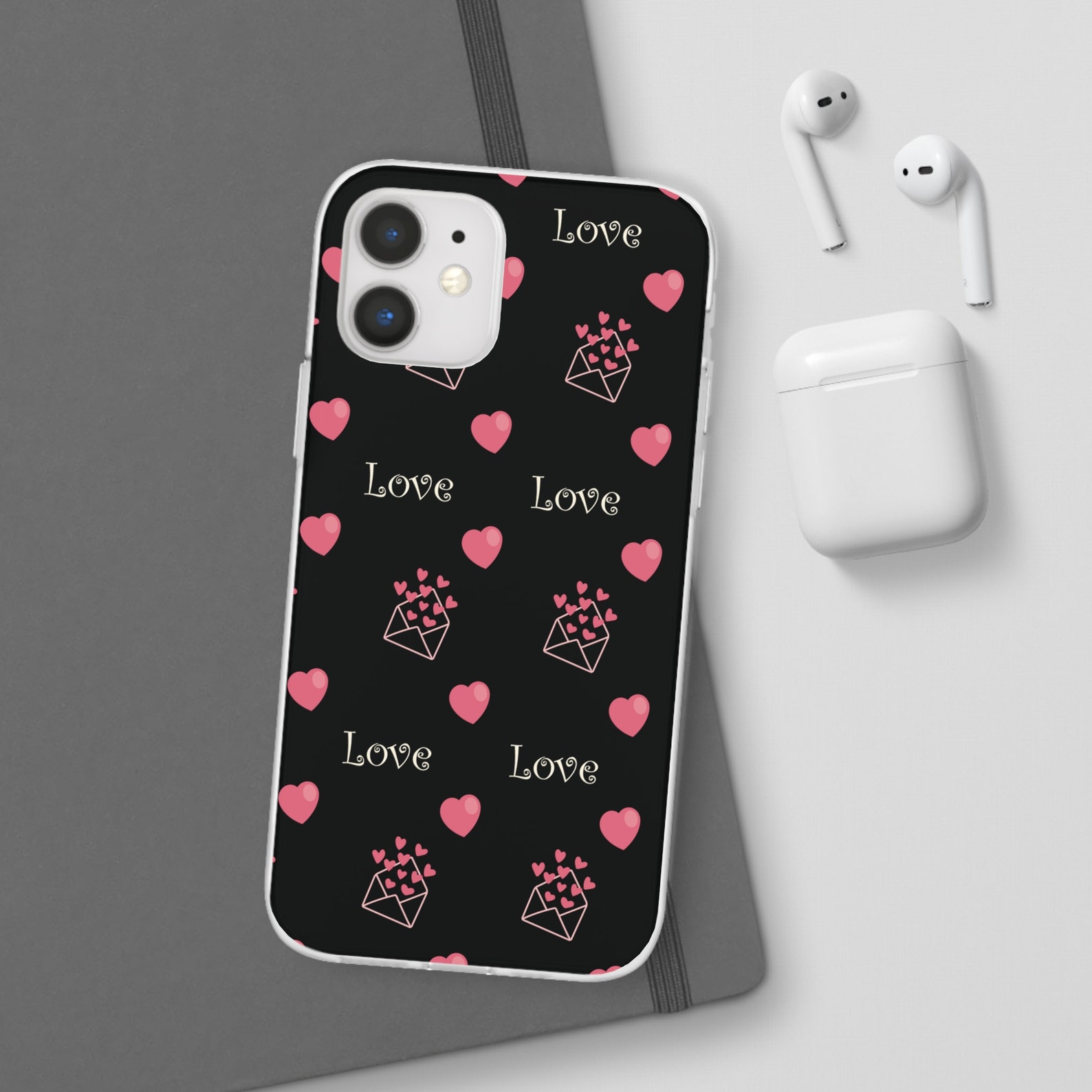 Gothic Anatomical Heart iPhone 14 Case, Skeleton Pink Phone Case, Love ...