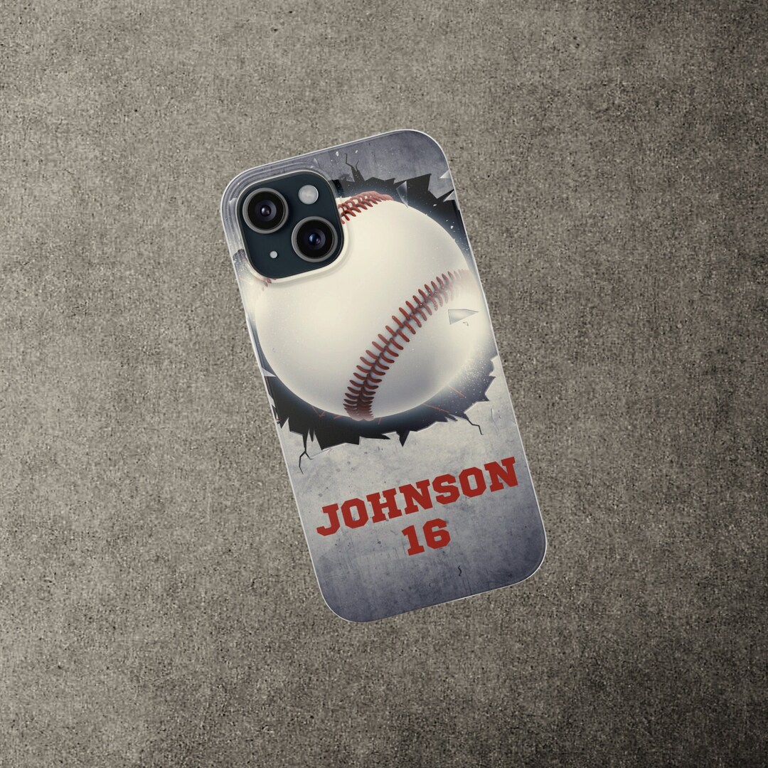 Personalized Name and Number Baseball Phone Case, Baseball Player Gifts ...