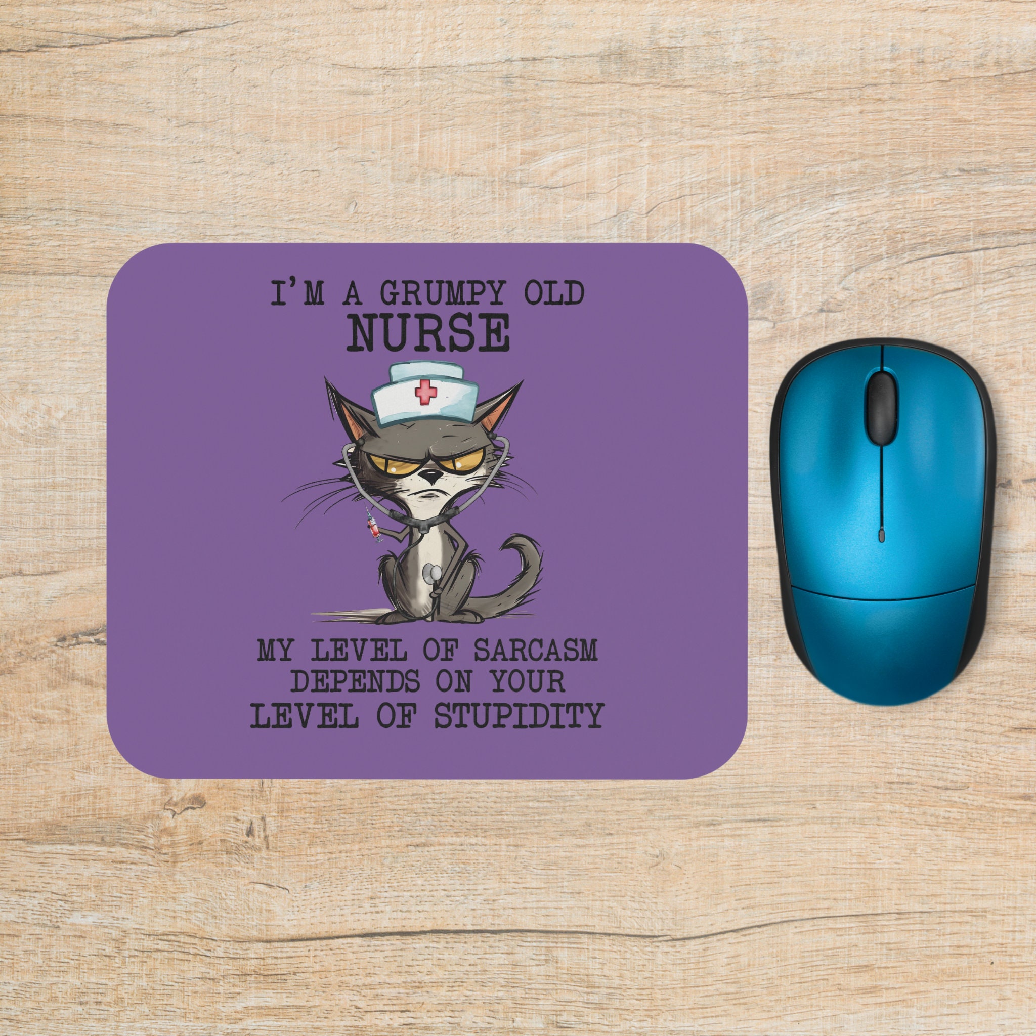 Funny Mouse Pad for Nurse Nurse Mousepad Cute Nurse Desk - Etsy