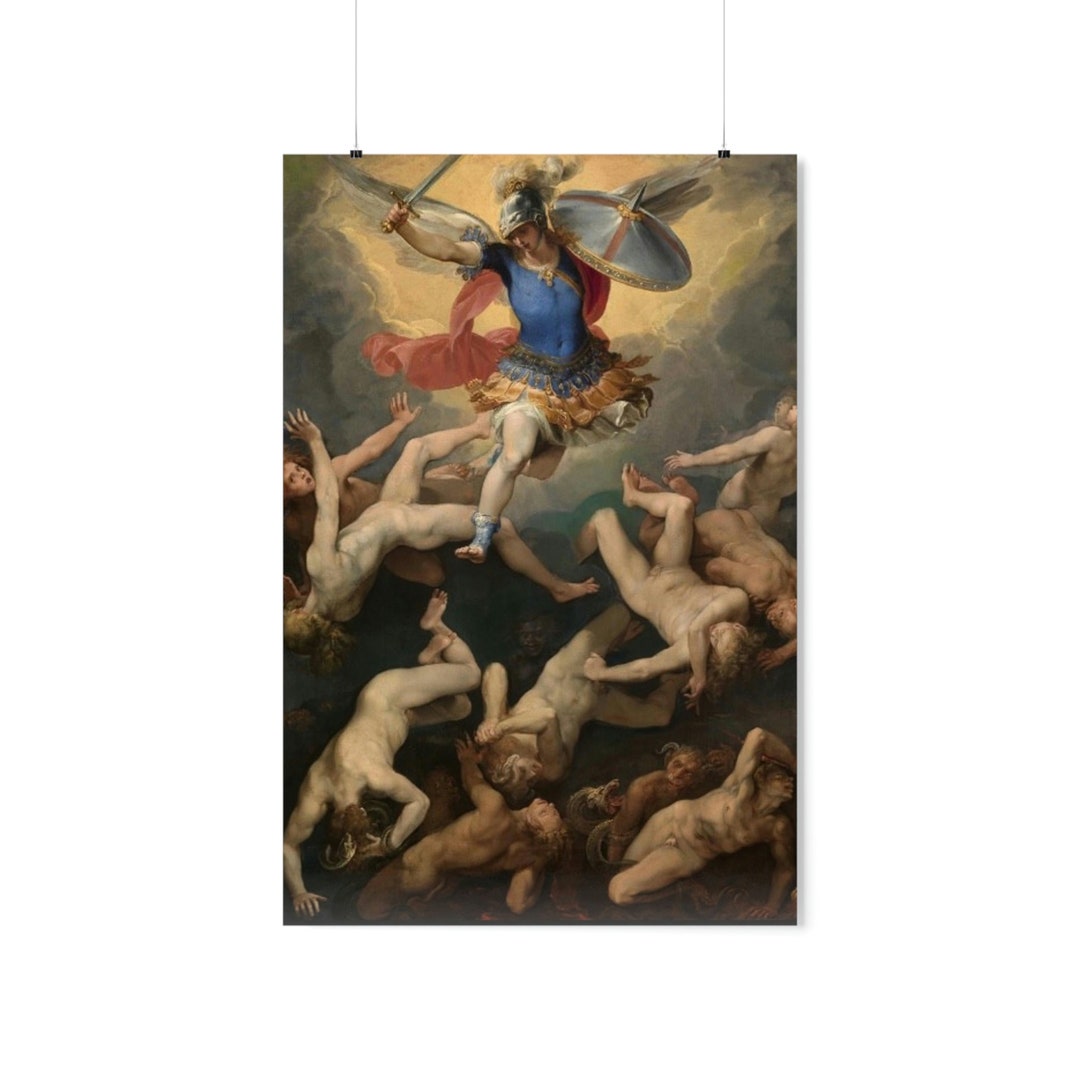 Angel Fighting Demons Poster - Etsy