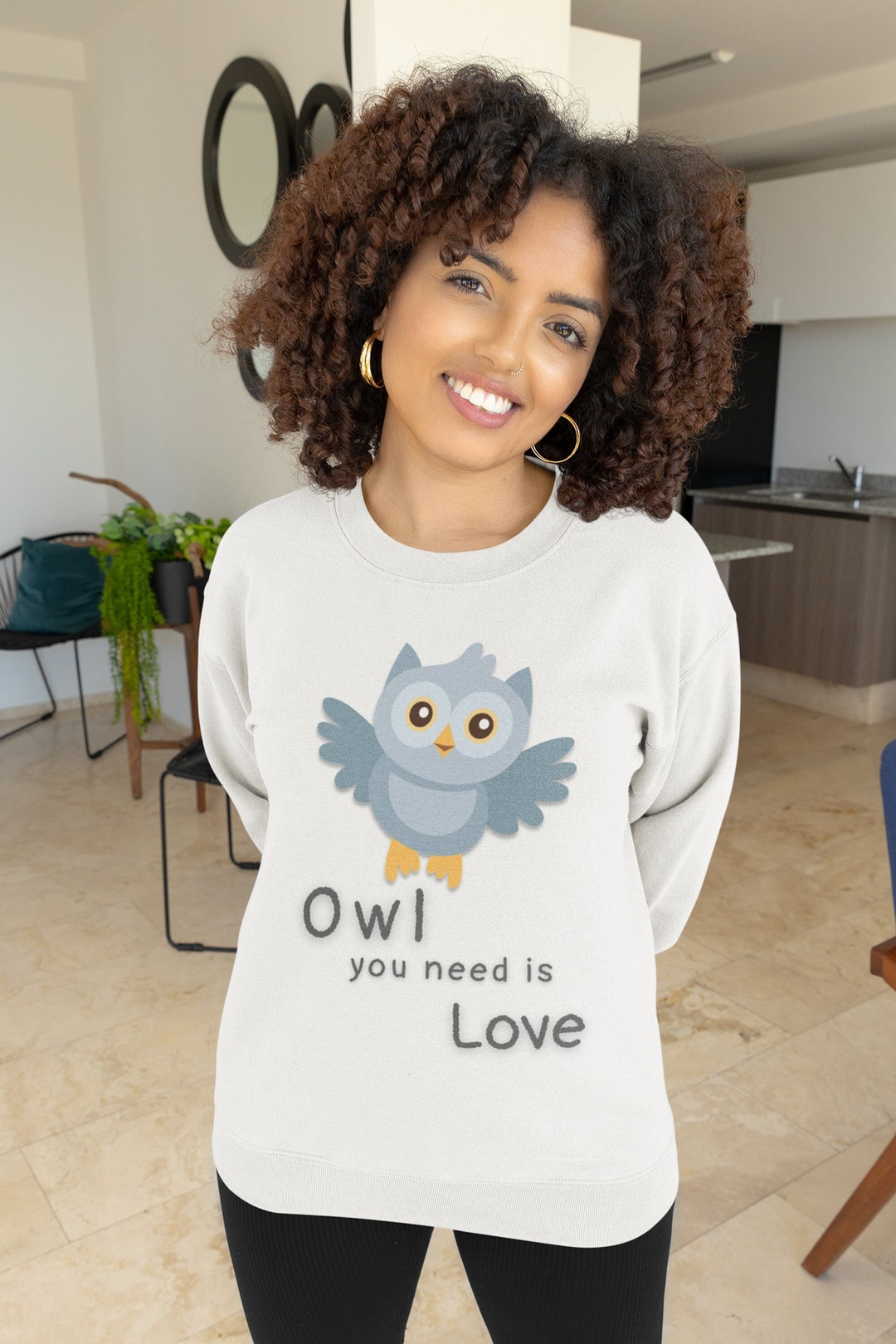 Owl You Need is Love, Owl Sweatshirt, Comfy Owl Shirt, Owl Sweater ...