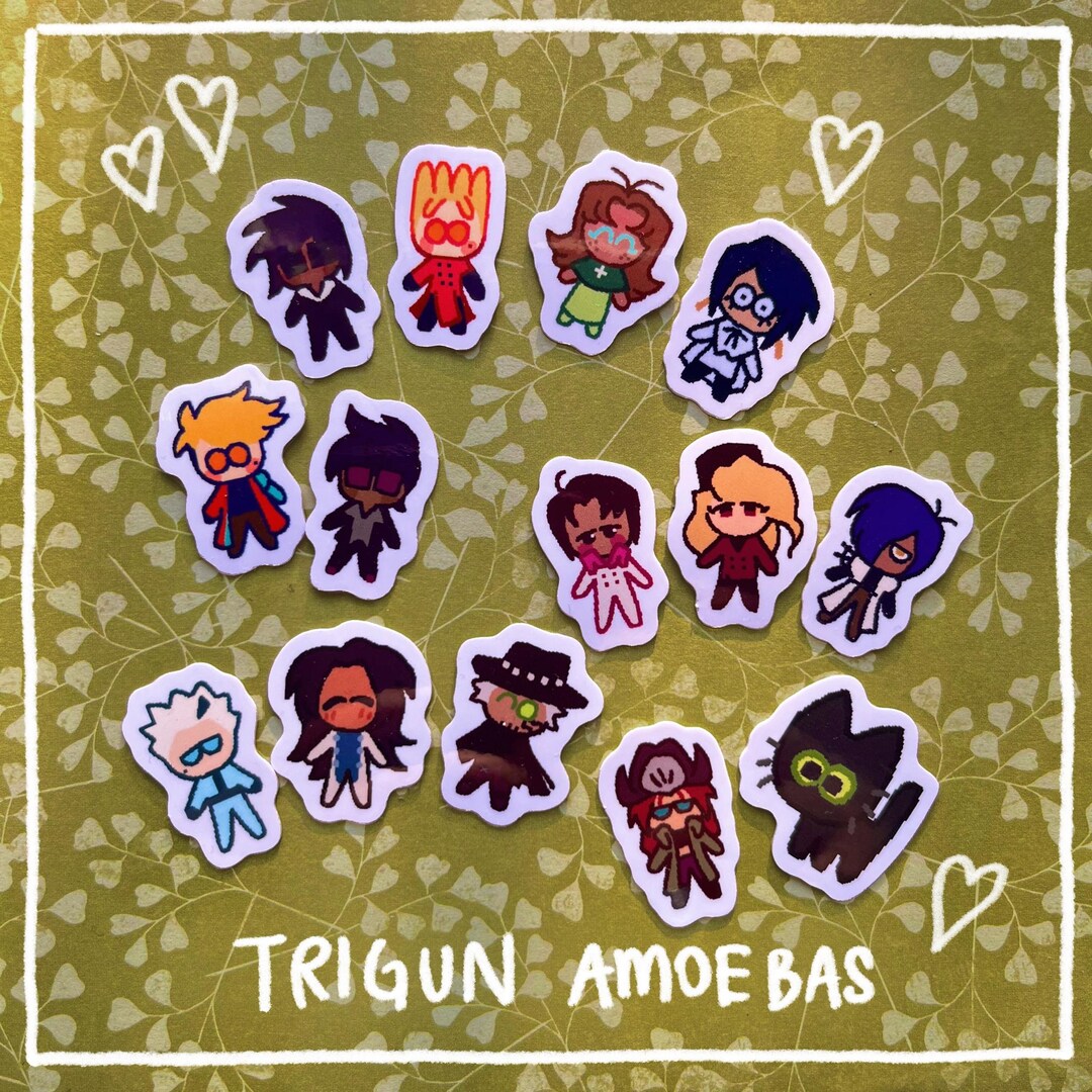 1 Inch Amoeba Trigun Stickers - Etsy