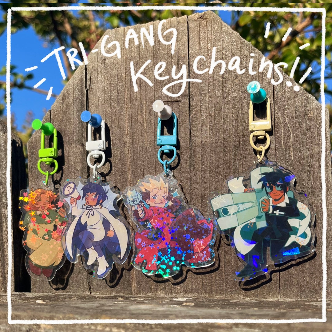 Vash, Wolfwood, Milly, Meryl Keychains - Etsy