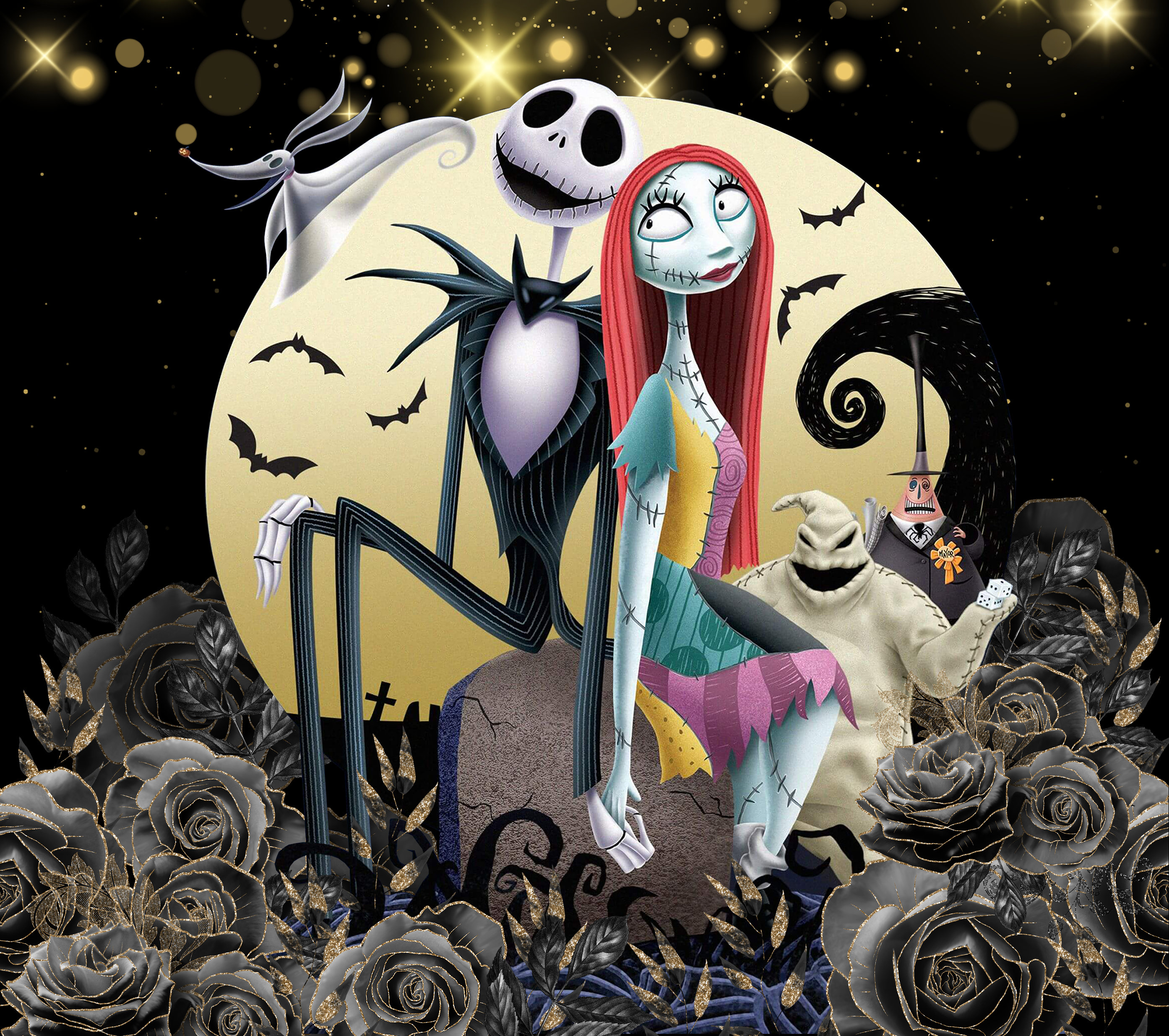 JACK y Sally Skellington 20oz vaso PNG Descarga instantánea - Etsy México