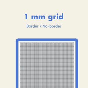 1mm / 5mm / 10mm Graph Paper Downloadable PDF - Etsy