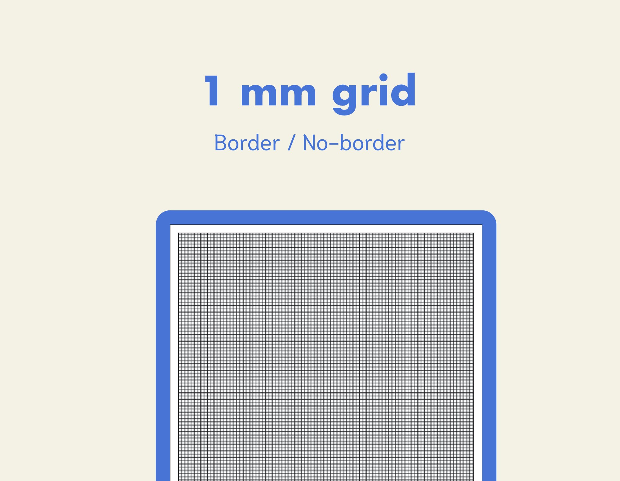 1mm / 5mm / 10mm Graph Paper Downloadable PDF - Etsy