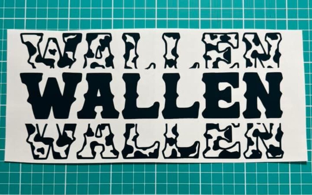 Cowprint Wallen Decal - Etsy