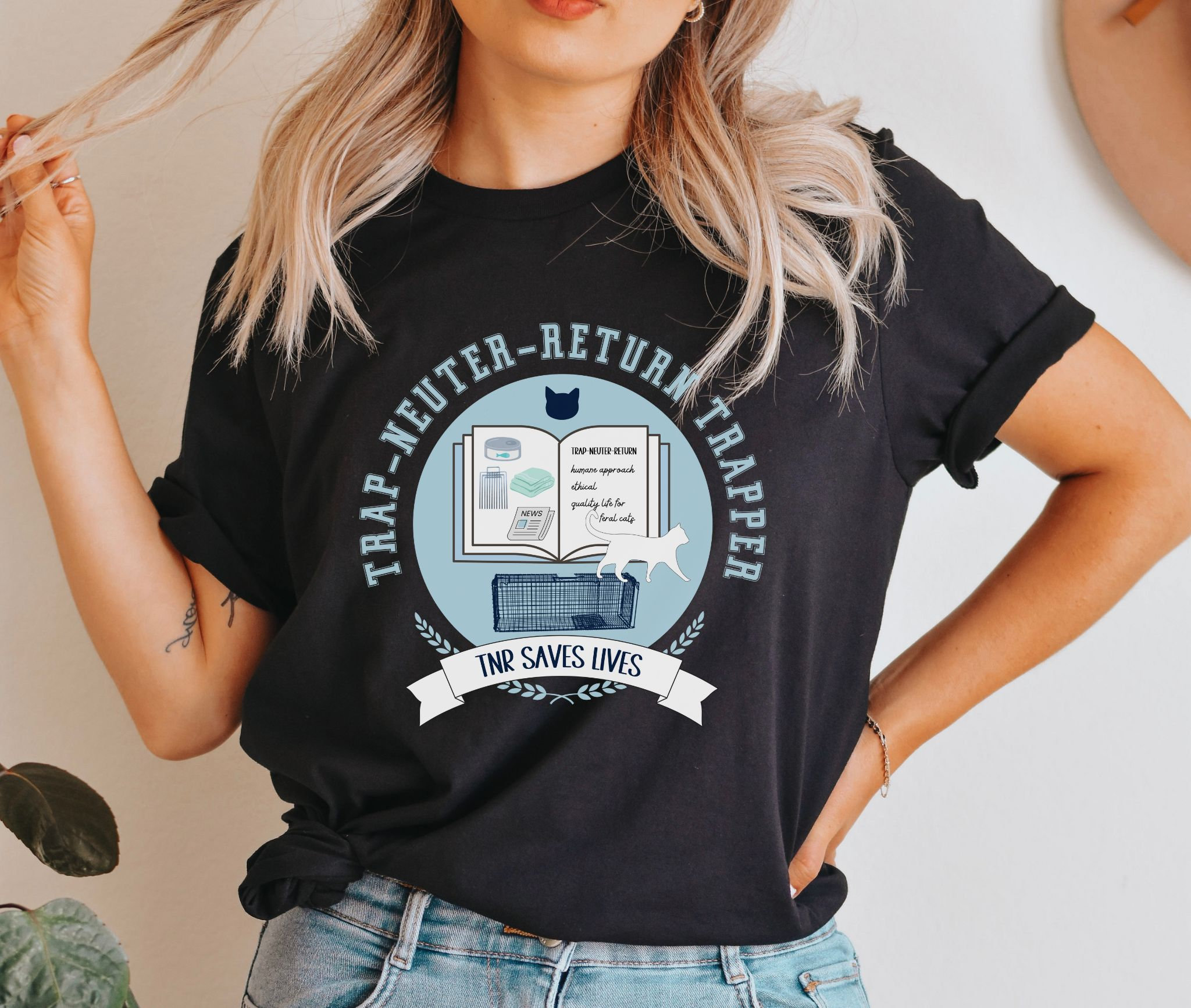 Trap-neuter-return Trapper Shirt TNR Saves Lives Shirt Cat - Etsy
