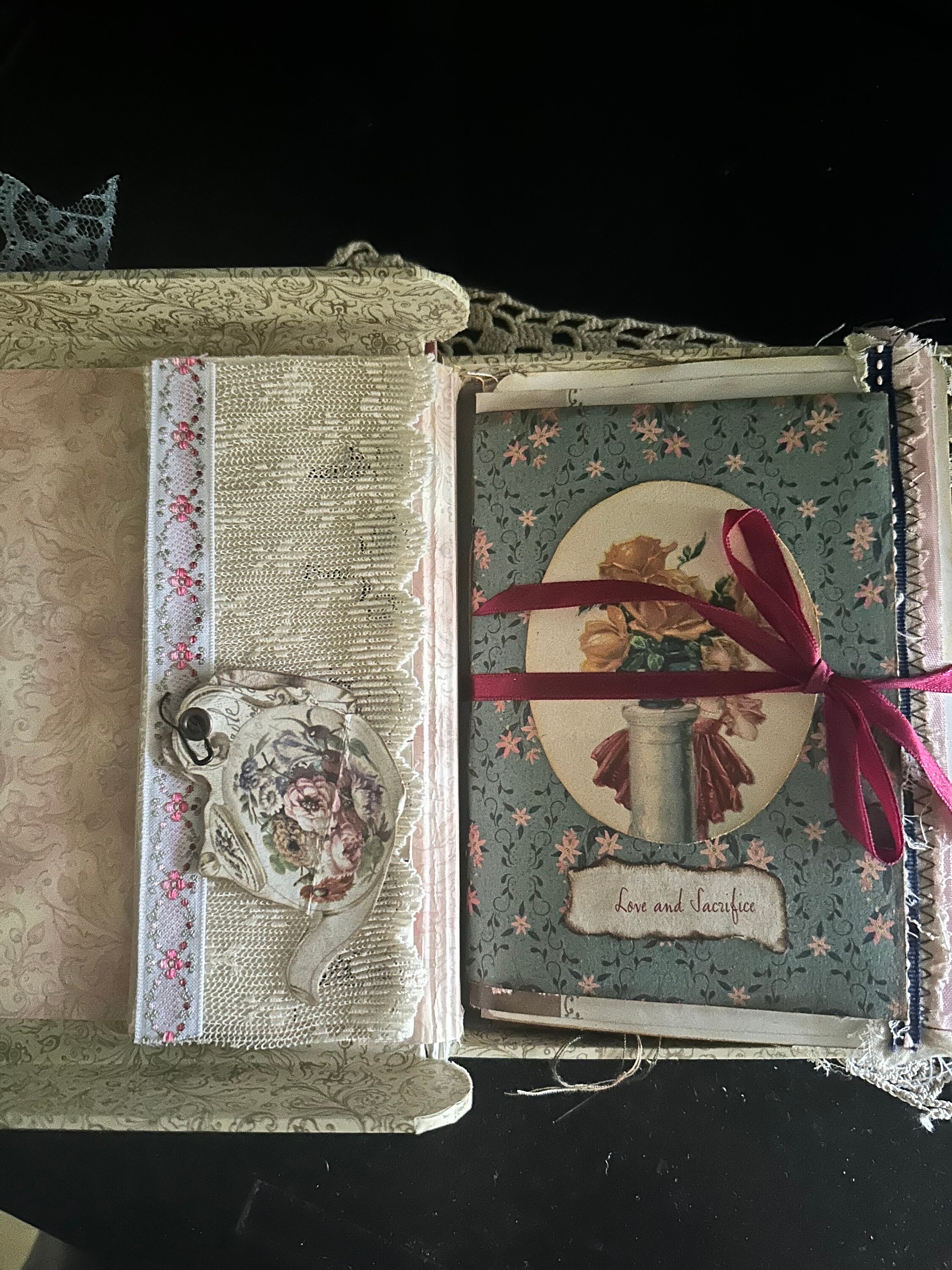 Small Vintage Junk Journal With Storage Box. - Etsy