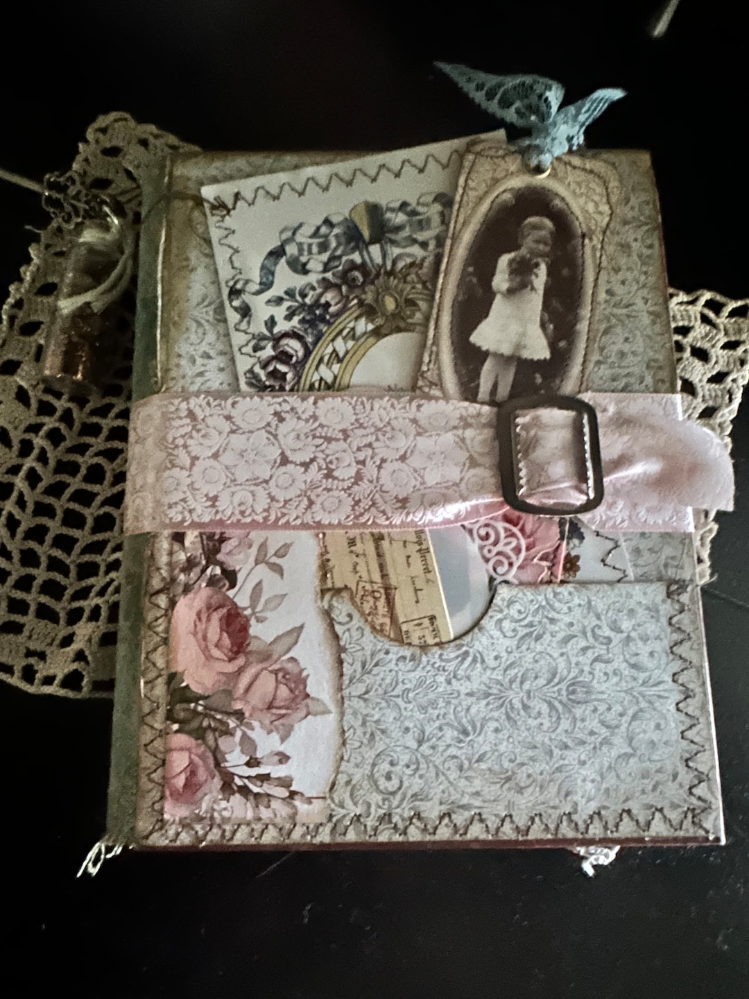 Small Vintage Junk Journal With Storage Box. - Etsy