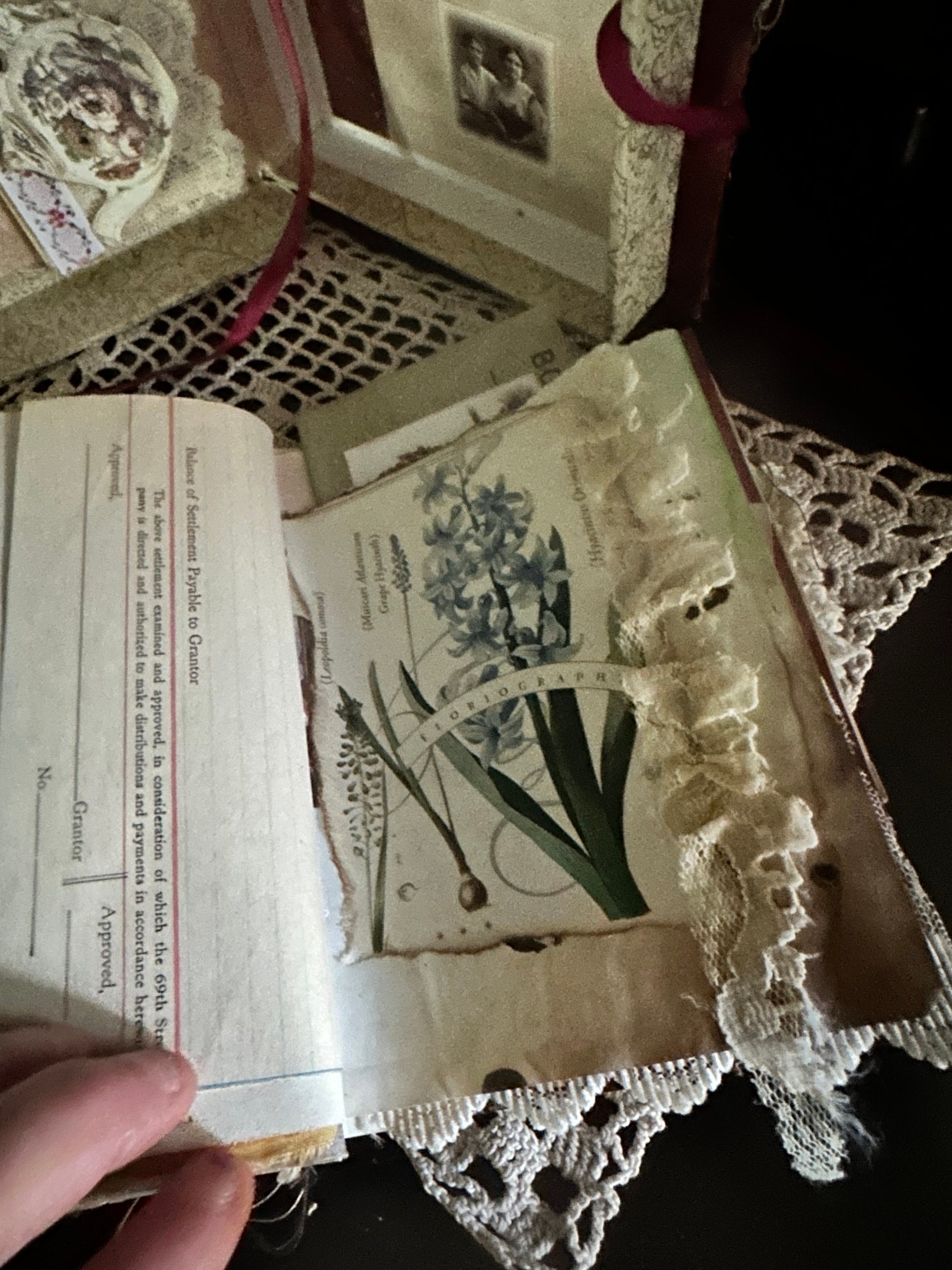 Small Vintage Junk Journal With Storage Box. - Etsy