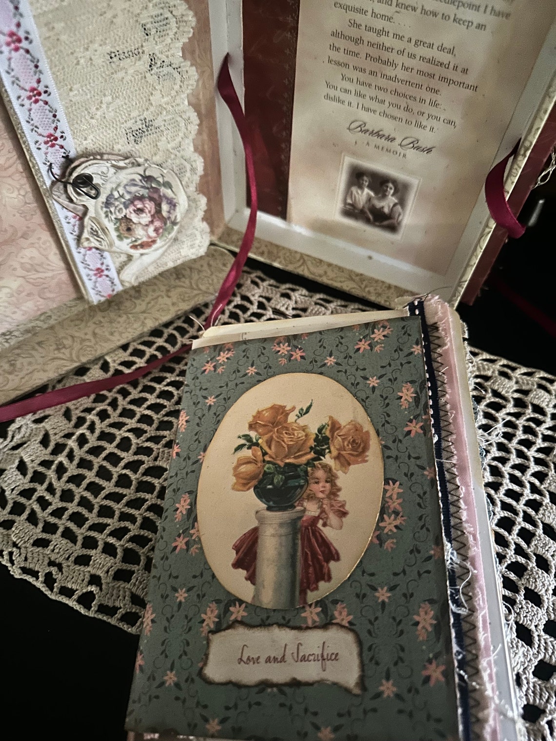 Small Vintage Junk Journal With Storage Box. - Etsy