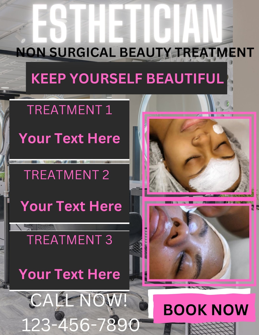 Esthetician Flyer, Massage Flyer, Microshading Service Flyer, Social ...