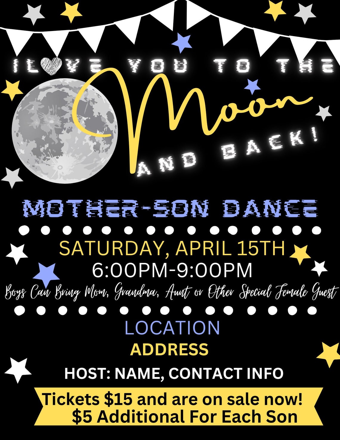 EDITABLE Daddy Daughter Barn Dance Set School Dance Flyer Invitation ...