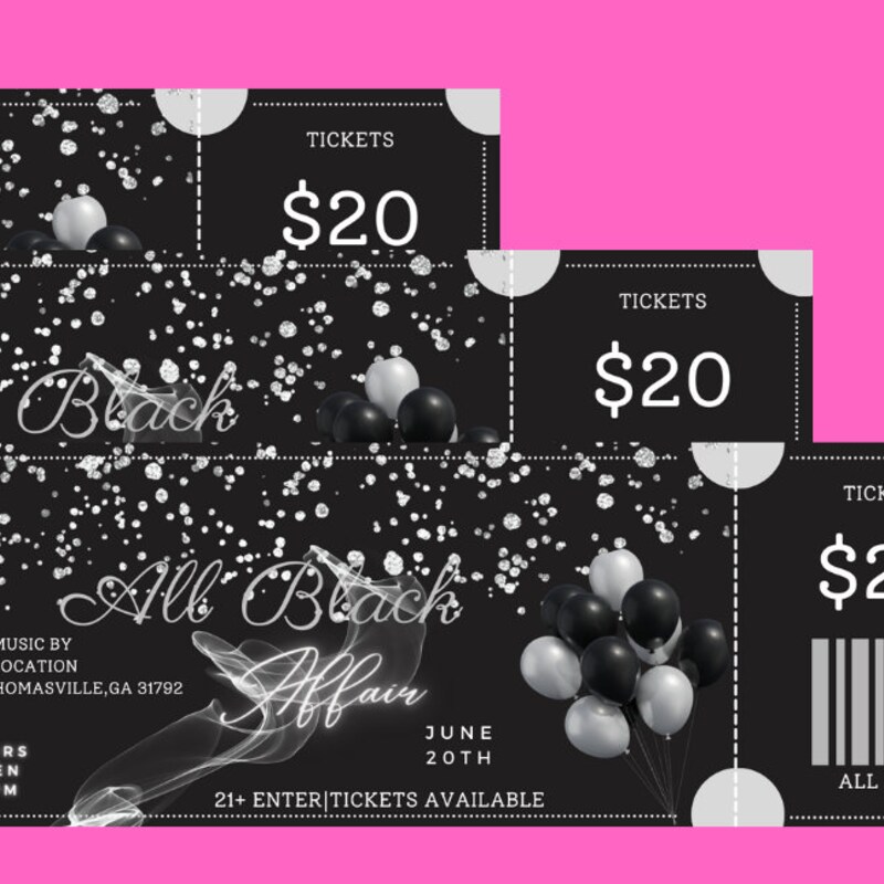 Party Ticket - Etsy