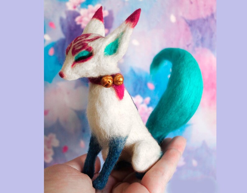 Ahri Spirit Blossom Fox Form Figurine League of Legends Kitsune Kumiho ...