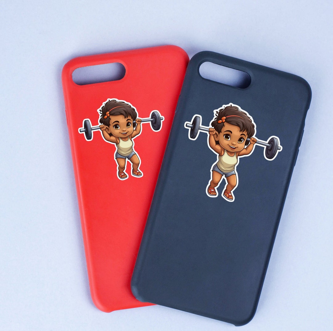 Baby Girl Barbell Sticker Kiss-cut Stickers Crossfit Sticker ...