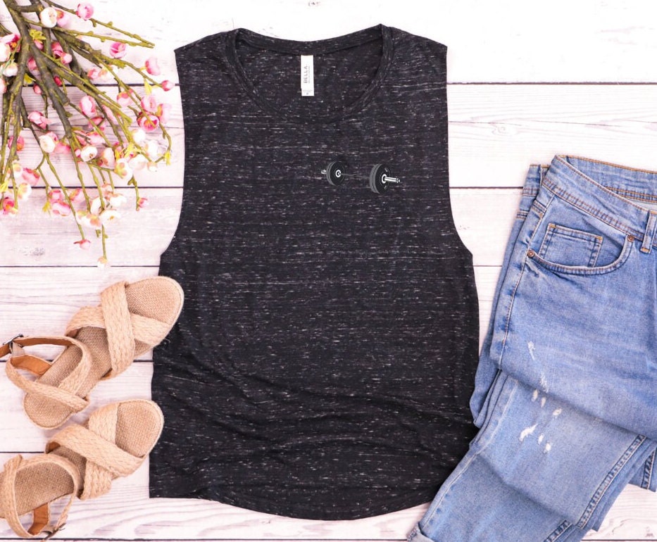 Classic Barbell Tank Top for Coach Crossfit Weightlifting Gym Barbell ...