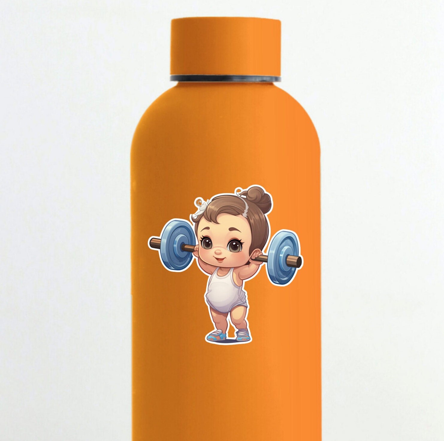 Baby Girl Barbell Sticker, Funny Workout Decal - Etsy
