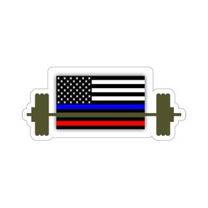 Military Sticker Clean Stickers Crisp Green Line Flag Stickers Barbell ...