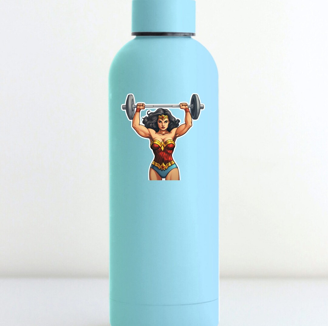 Woman Sticker Barbell Sticker Crossfit Workout Sticker Weightlifting ...