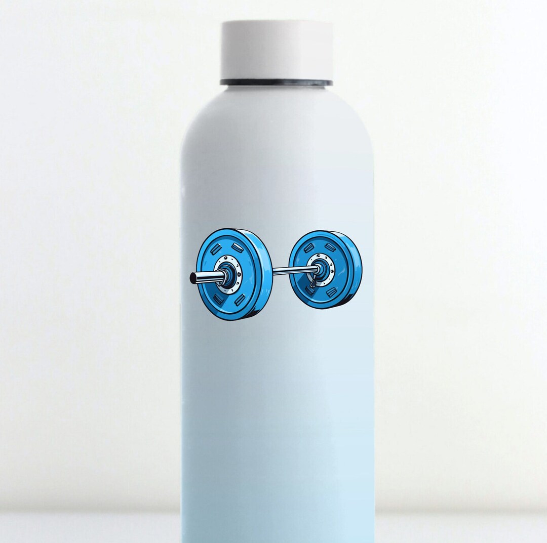 Barbell Sticker for Phone Case Best Gym Stickers for Water Bottle ...