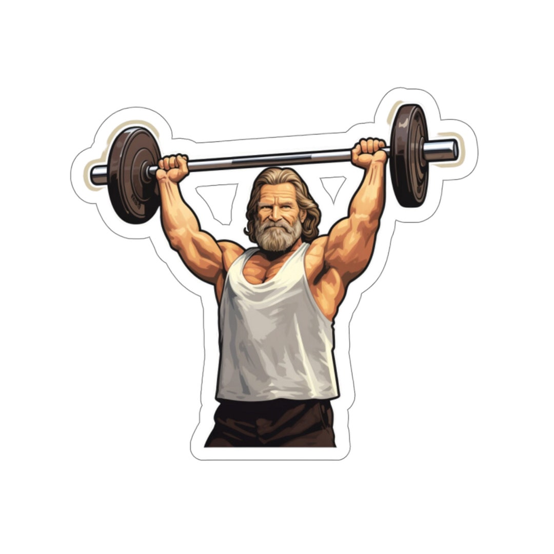 Athlete Man Barbell Sticker Kiss-cut Stickers Crossfit Sticker - Etsy