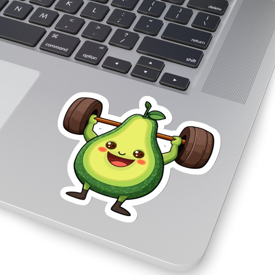 Avocado Barbell Sticker Crossfit Sticker Weightlifting Sticker Workout ...