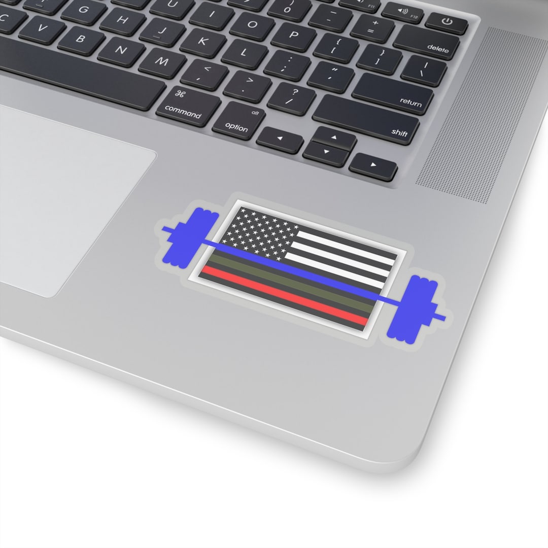 Blue Line Flag Sticker Police Line Sticker Blue Sticker Best Cop ...