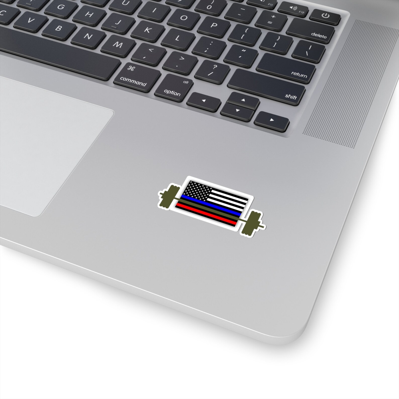 Military Sticker Clean Stickers Crisp Green Line Flag Stickers Barbell ...