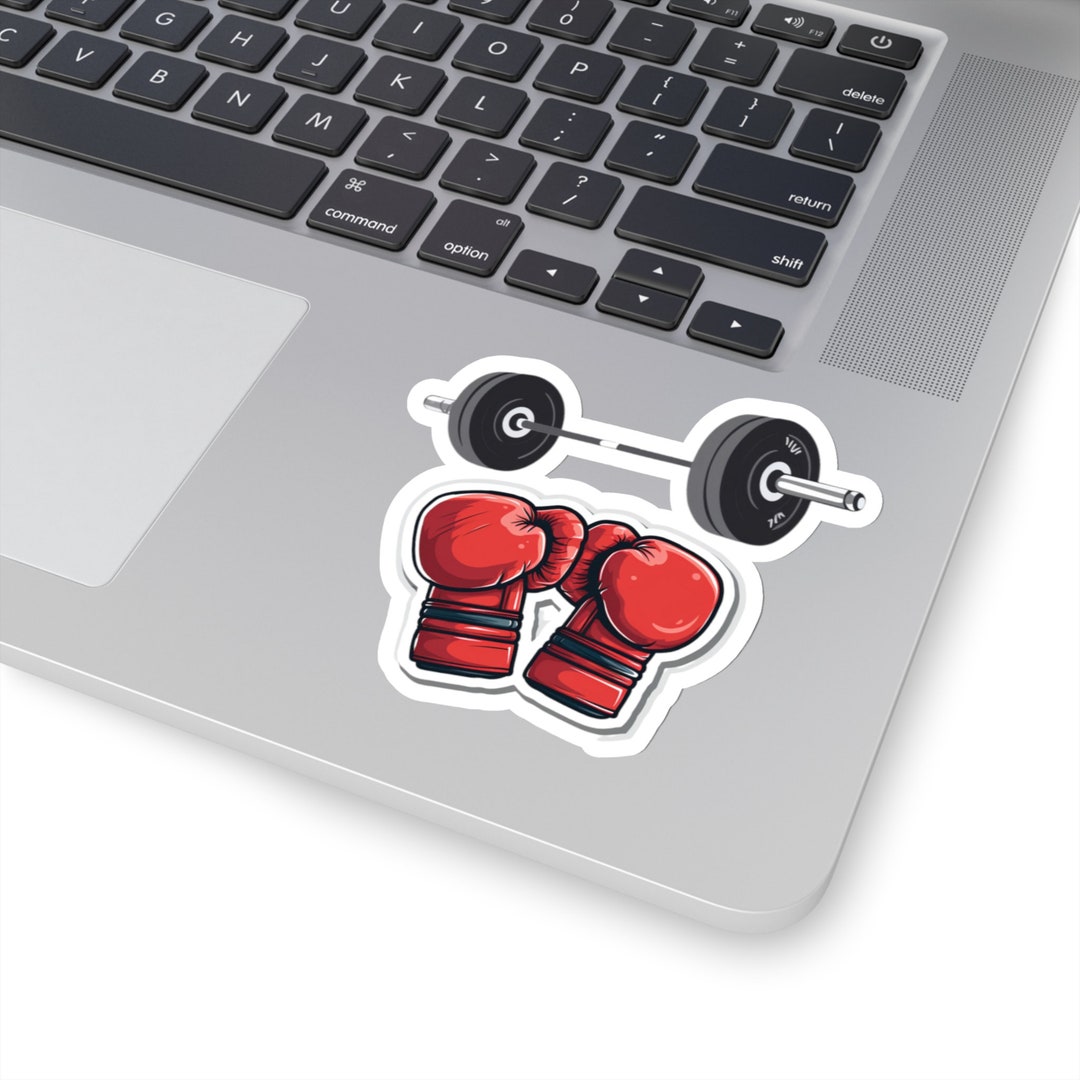 Boxing Barbell Sticker Kiss-cut Stickers Crossfit Sticker Weightlifting ...