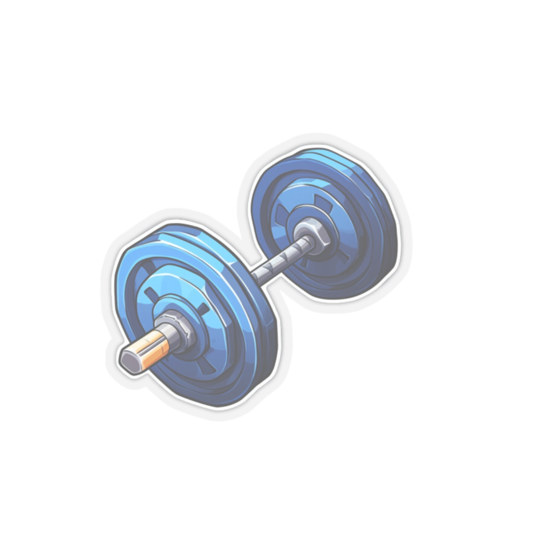 Blue Barbell Kiss-cut Stickers Crossfit - Etsy