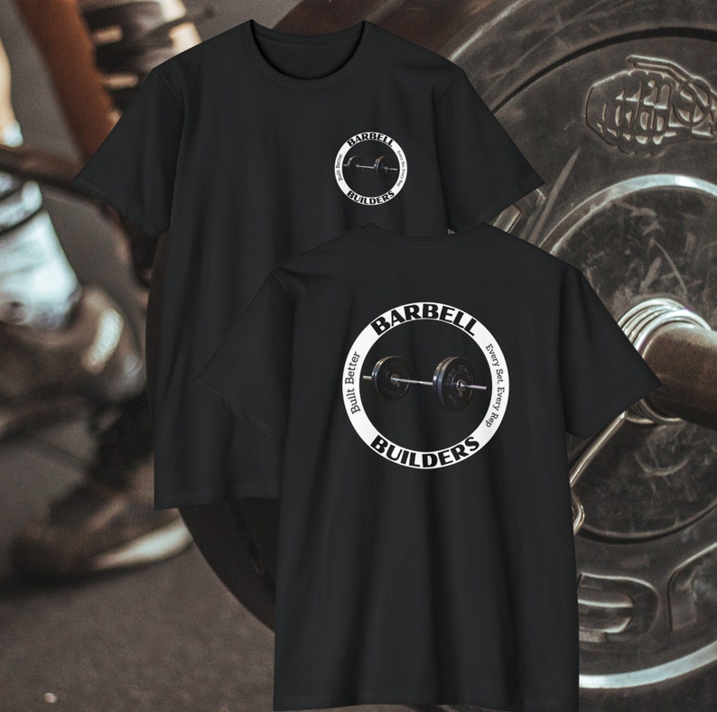 Best Print on Demand Exercise Tshirt, Workout Shirt, Gym Shirt, Barbell ...