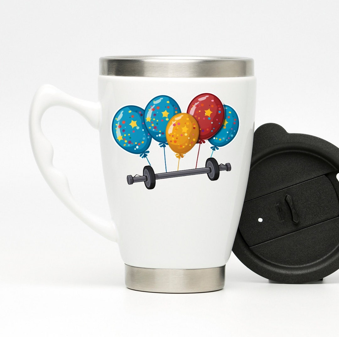 Balloon Birthday Party Sticker Barbell Sticker Kiss-cut Stickers ...