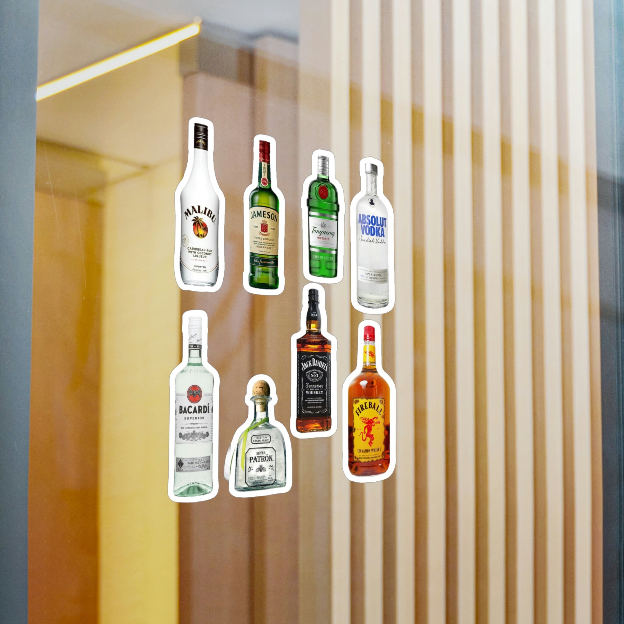 Alcoholic Stickers 8 Pack Beer Vinyl Decal Rum Stickers - Etsy