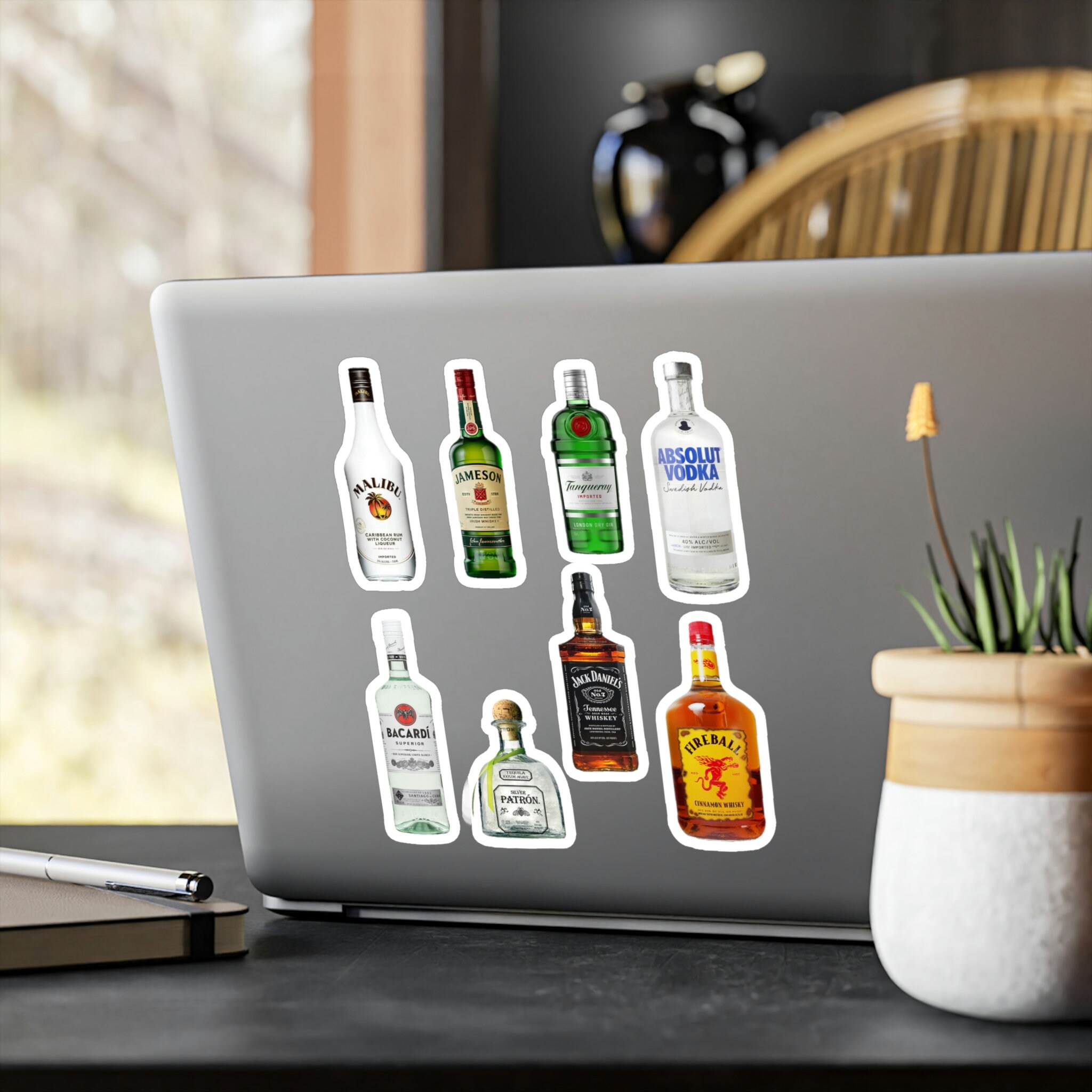 Alcoholic Stickers 8 Pack Beer Vinyl Decal Rum Stickers - Etsy