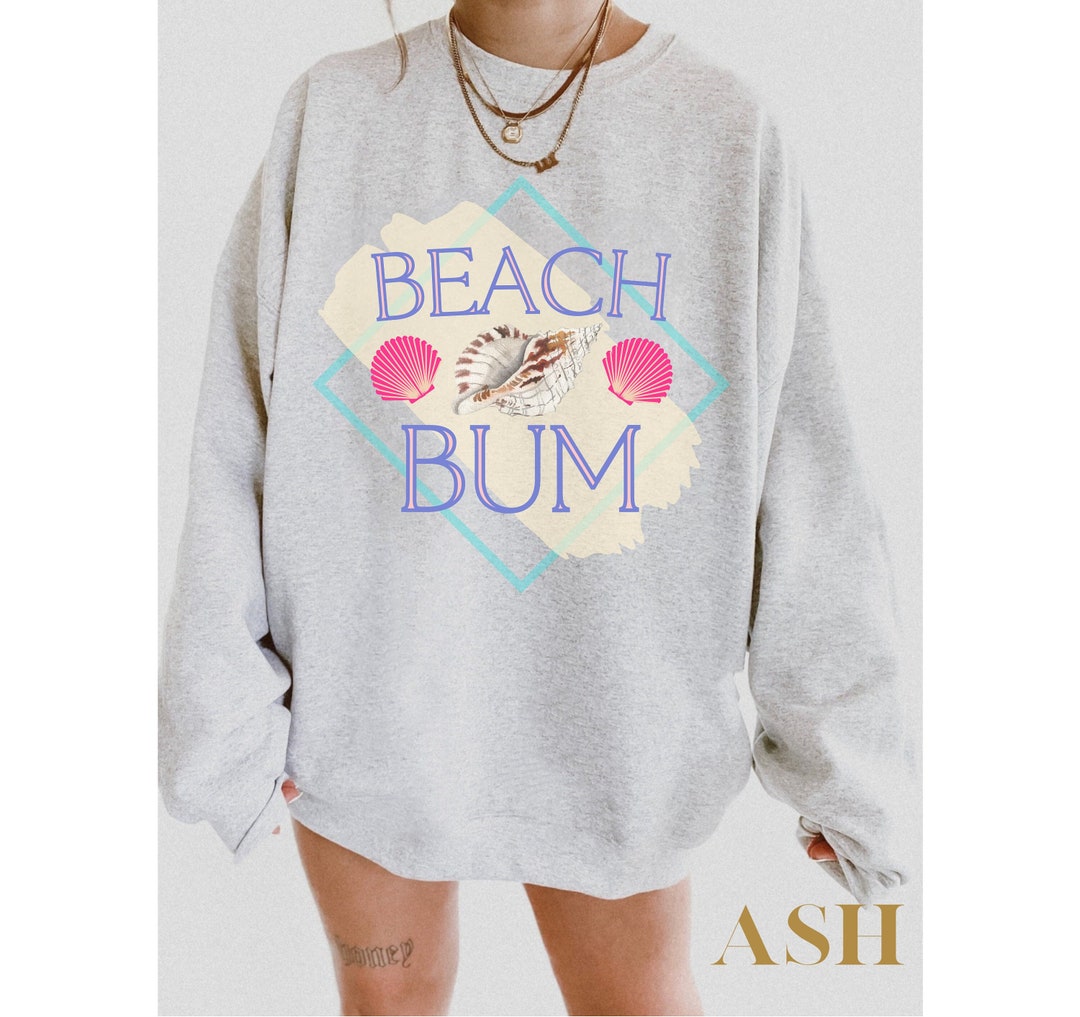 Beach Bum Sweatshirt Retro Miami Art Deco Inspired Aesthetic - Etsy Canada