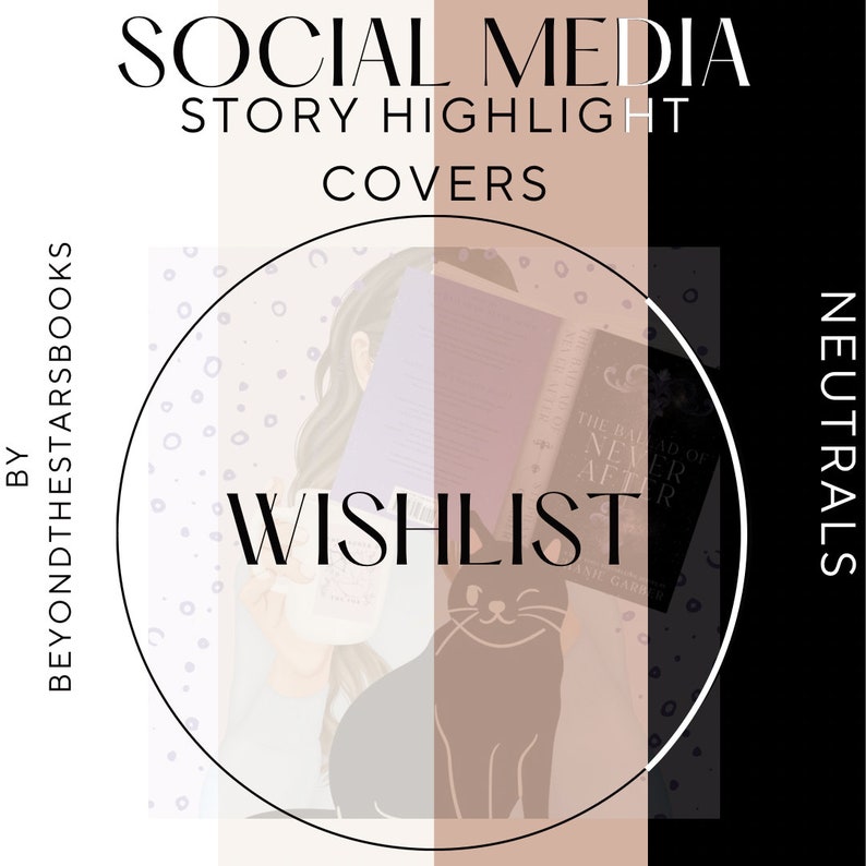 Neutral Bookstagram Highlight Cover Bundle - Instagram Highlights ...