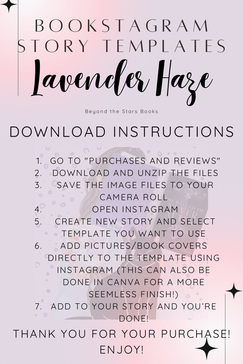 Lavender Haze Story Templates - Bookstagram Story Templates - Instagram ...