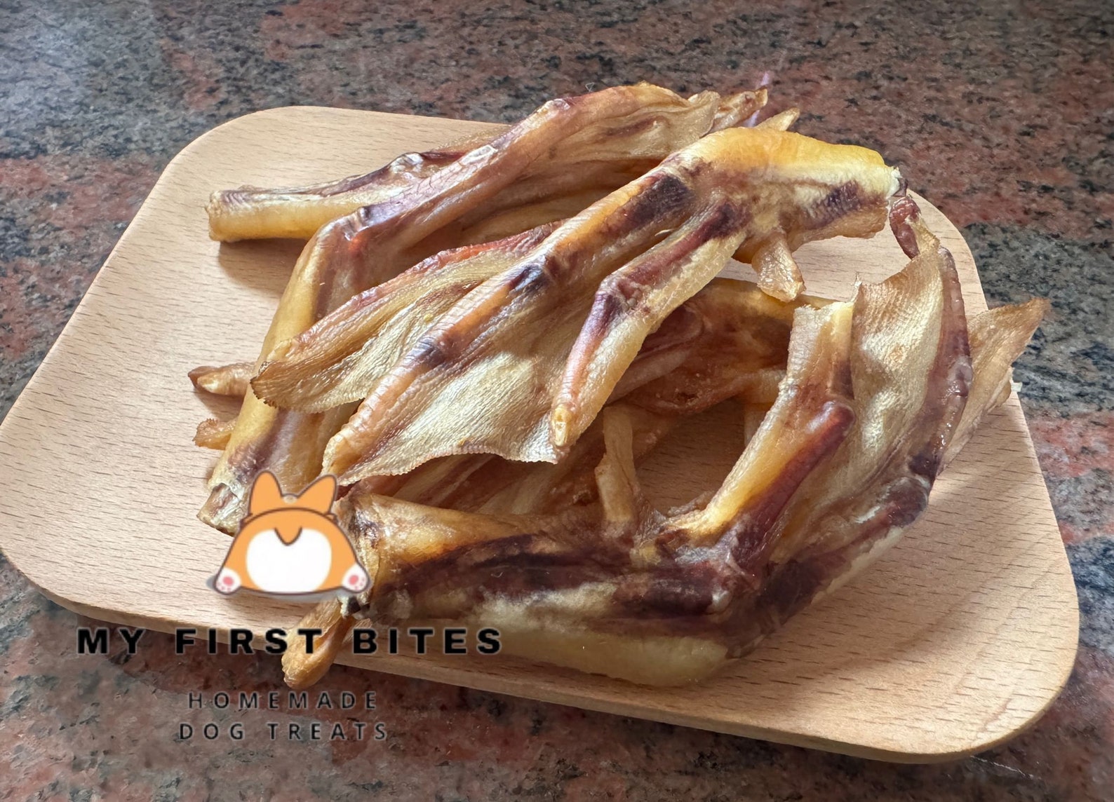 Homemade Dehydrated Duck Feet No Claws Dog Treats: Single Ingredient ...