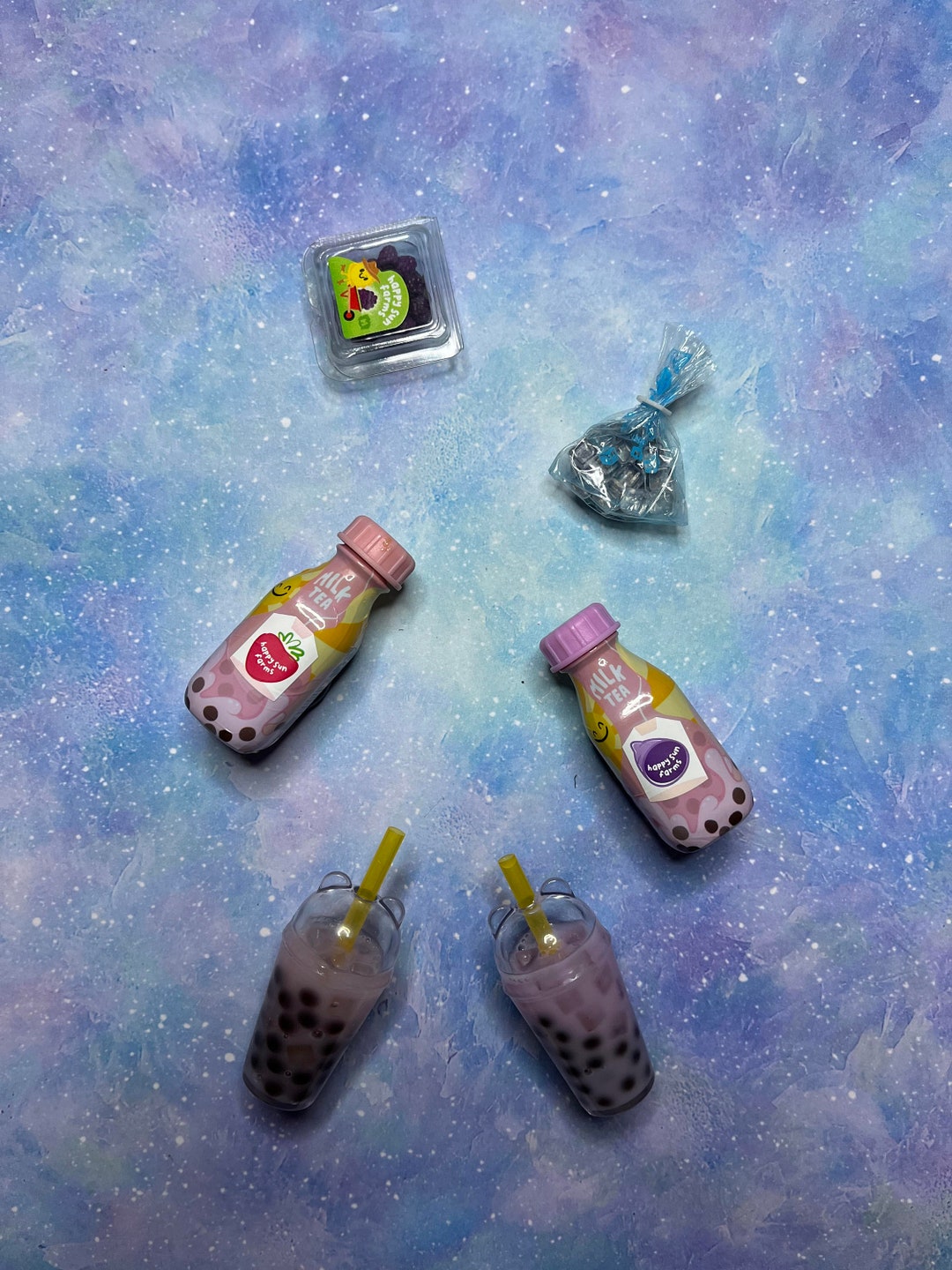 Miniverse // Set of 6 Six Magnets // Boba Tea - Etsy