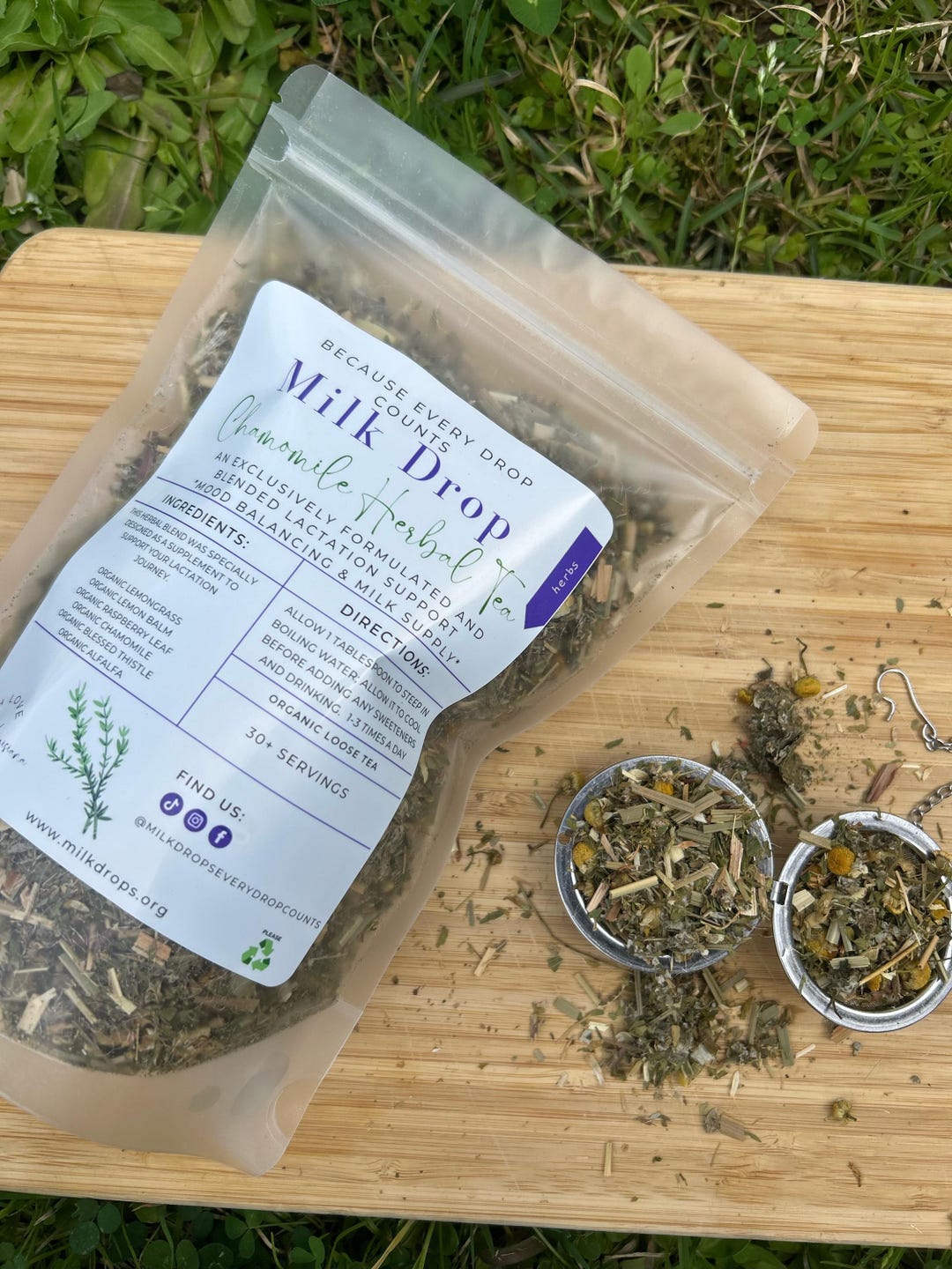 Milk Drops Chamomile Milk Supporting Herbal Tea- Fenugreek Free Organic - Etsy